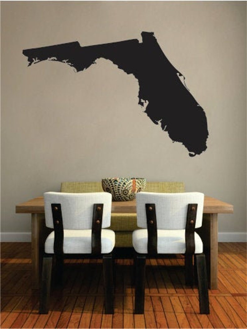 Personalized Florida Decal County Map Tracker Florida Map - Etsy