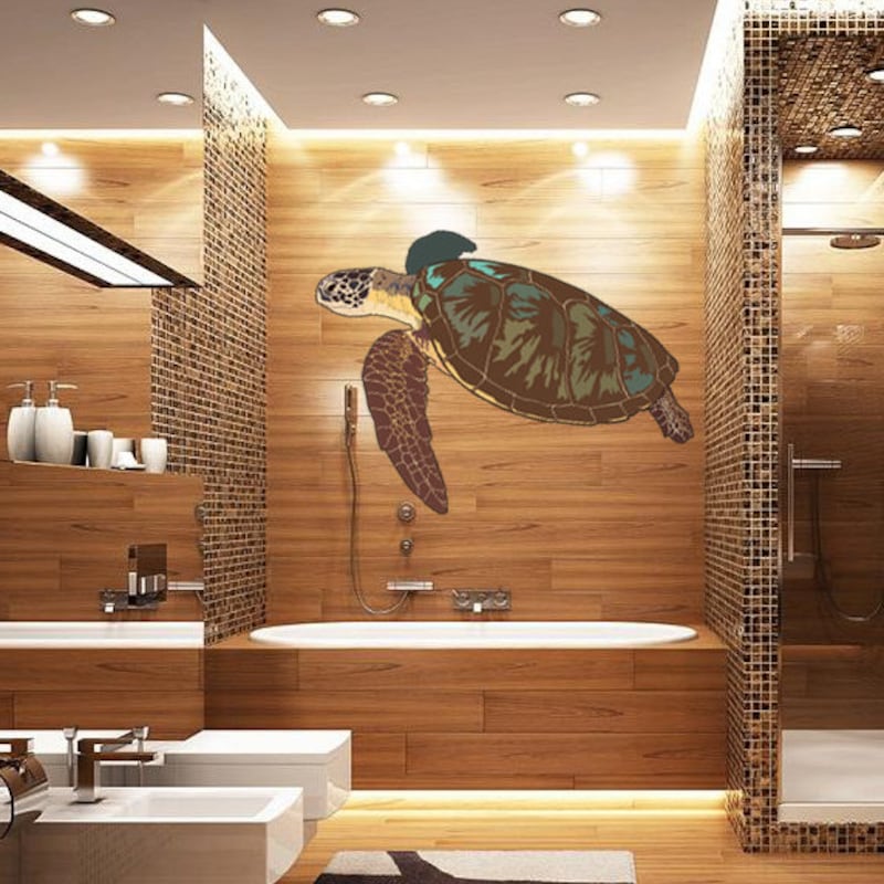 Sea Turtle Wall Mural - Etsy