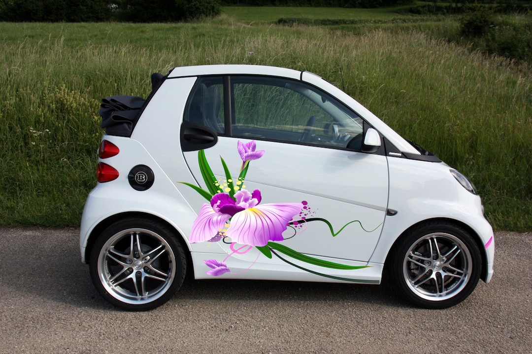 Floral Car Sticker for Women – Large Vinyl Flower Decal for Car, Truck ...