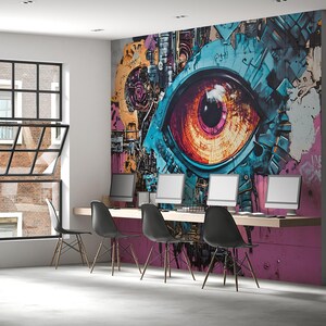 3D Cyberpunk Wallpaper / Gaming Wallpaper / IT Office Cyberpunk ...