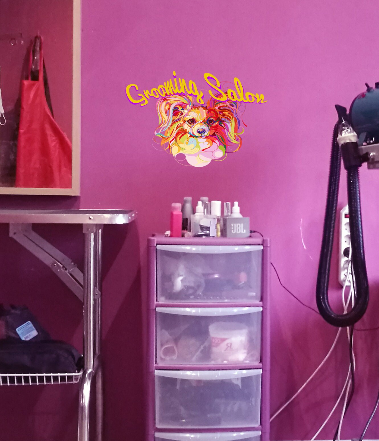 Dog Grooming Decal Wall Decals Dog Grooming Salon Vinyl | Etsy