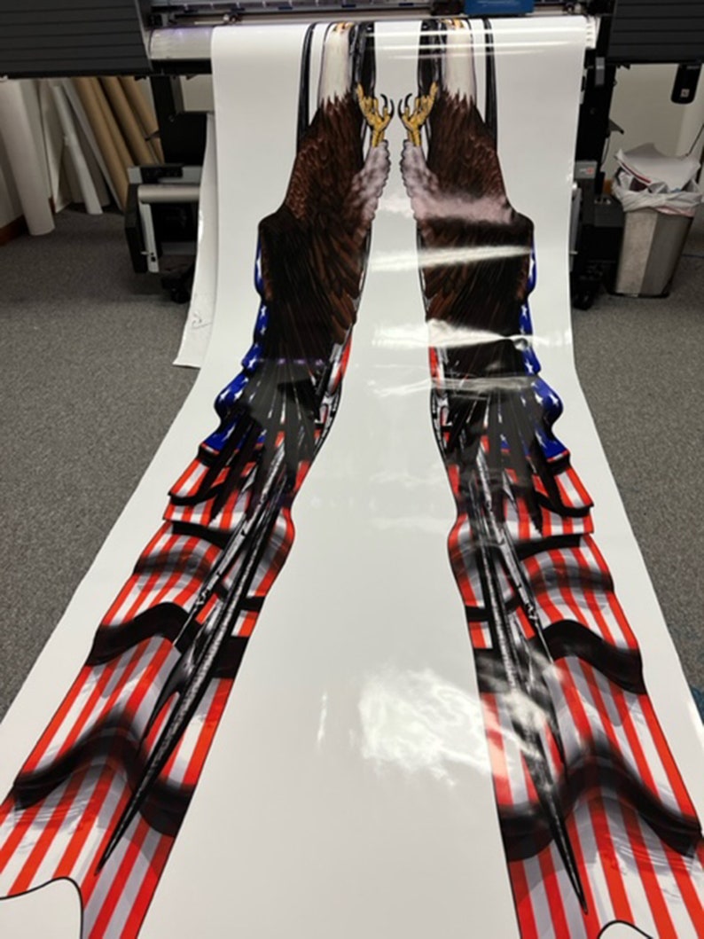 Bold Eagle Truck Side Stickers USA Flag Car Wrap Decal Eagle - Etsy