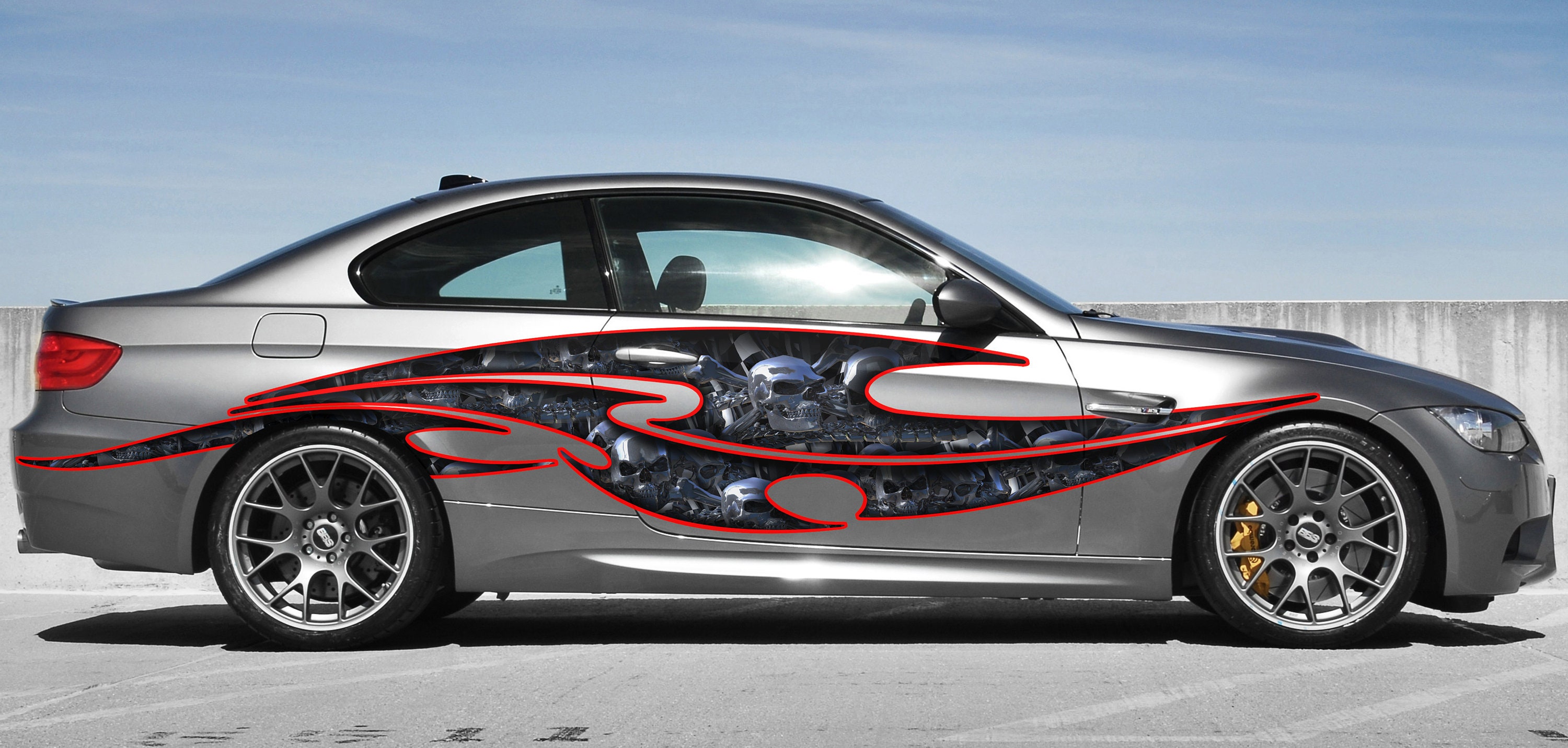 Skulls Bones Car Wrap Pirate Skull Full Color Car Vinyl - Etsy