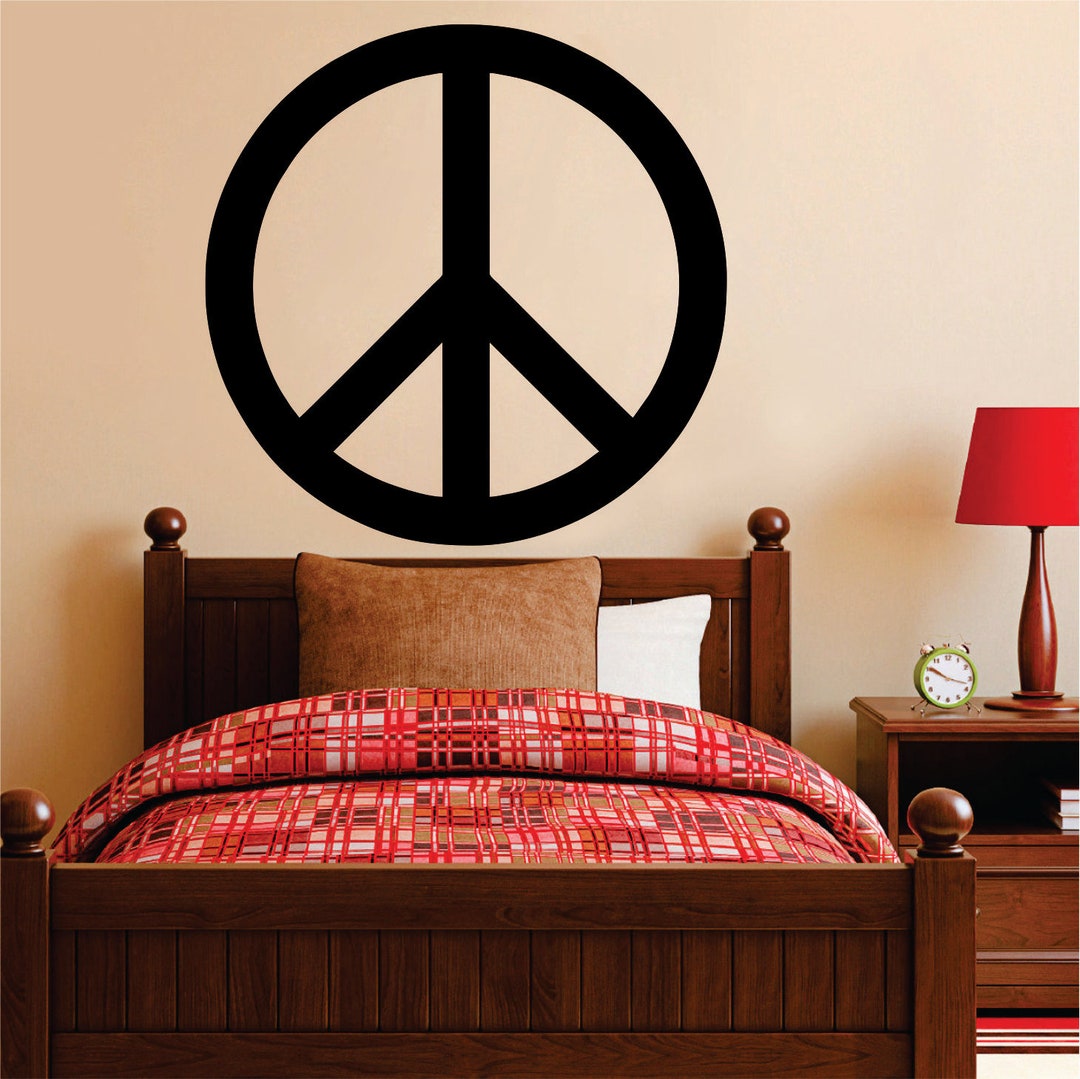 Peace Sign Stencil New Vinyl Decal Sticker Decor – Motivational Wall ...