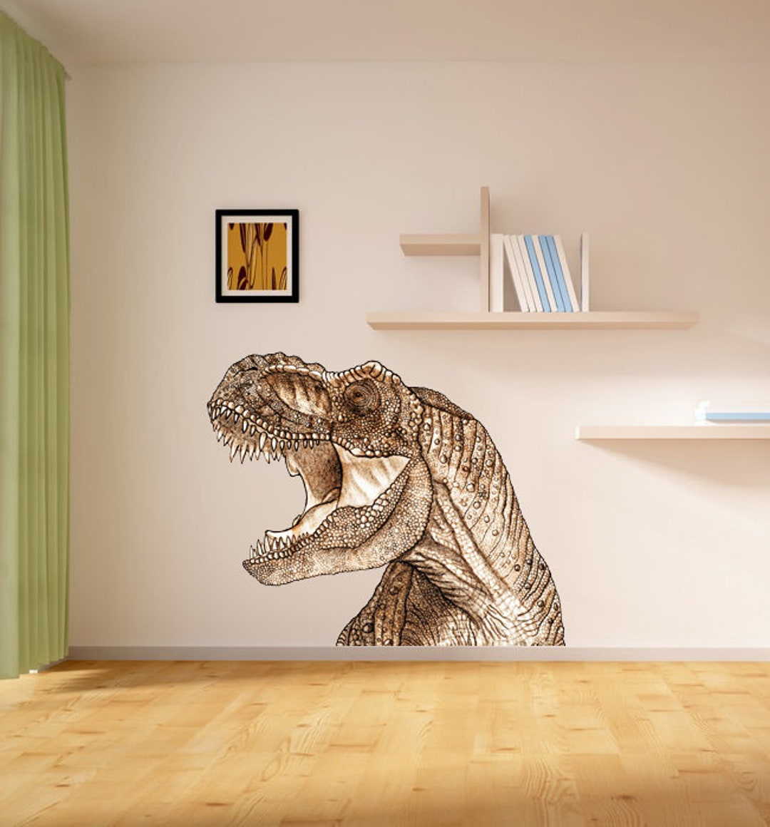 Supzone 3D Dinosaur Wall Sticker,dinosaur Head Wall Decals,vinyl ...