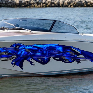 3D Sword Ripped Metal Vinyl Wrap ,boat Stickers, Watercraft Decals ...