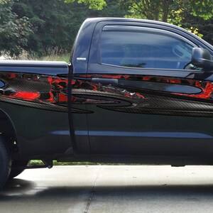 Truck Side Stickers, Tribal Racing Stripes for Trucks, 3D Tribal Ripped ...