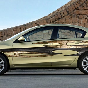 Tribal Decal Full Color Car Side Graphics, Tribal Street Racing Graphic ...