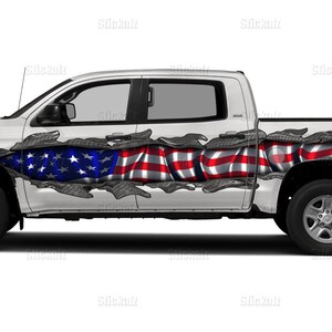 Full Color Car Side Graphics USA Flag Car Vinyl USA Flag Car | Etsy