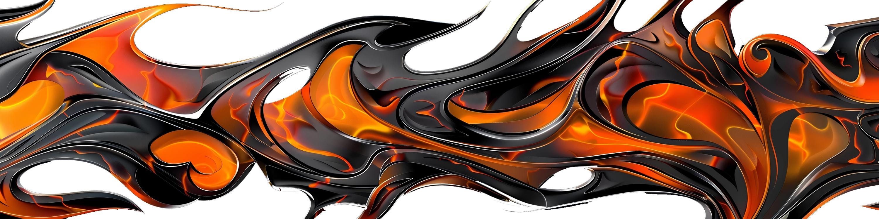 Abstract Flame Car Wrap | Fiery Liquid Swirl Vinyl Design | Aggressive ...