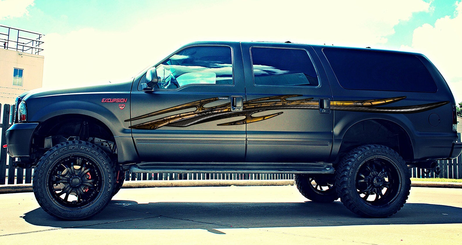 3D Tribal Car Decal, Car Side Tribal Vinyl Sticker, Great 3D Car Decal ...