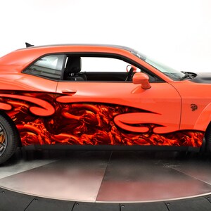 Red Dragons Car Decal, 3D Dragon Car Wrap, 3D Tribal Dragon Car Sticker ...