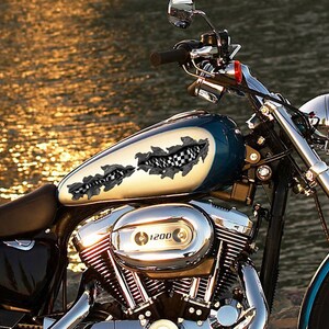3D Tribal Ripped Metal Racing Bike Vinyl Decal, Sports Stickers ,dirt ...