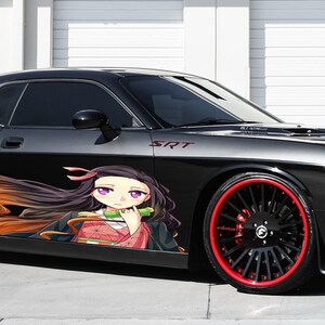 Anime Girl Car Sticker, Anime Car Vinyl Decal, Anime Car Wrap, One ...