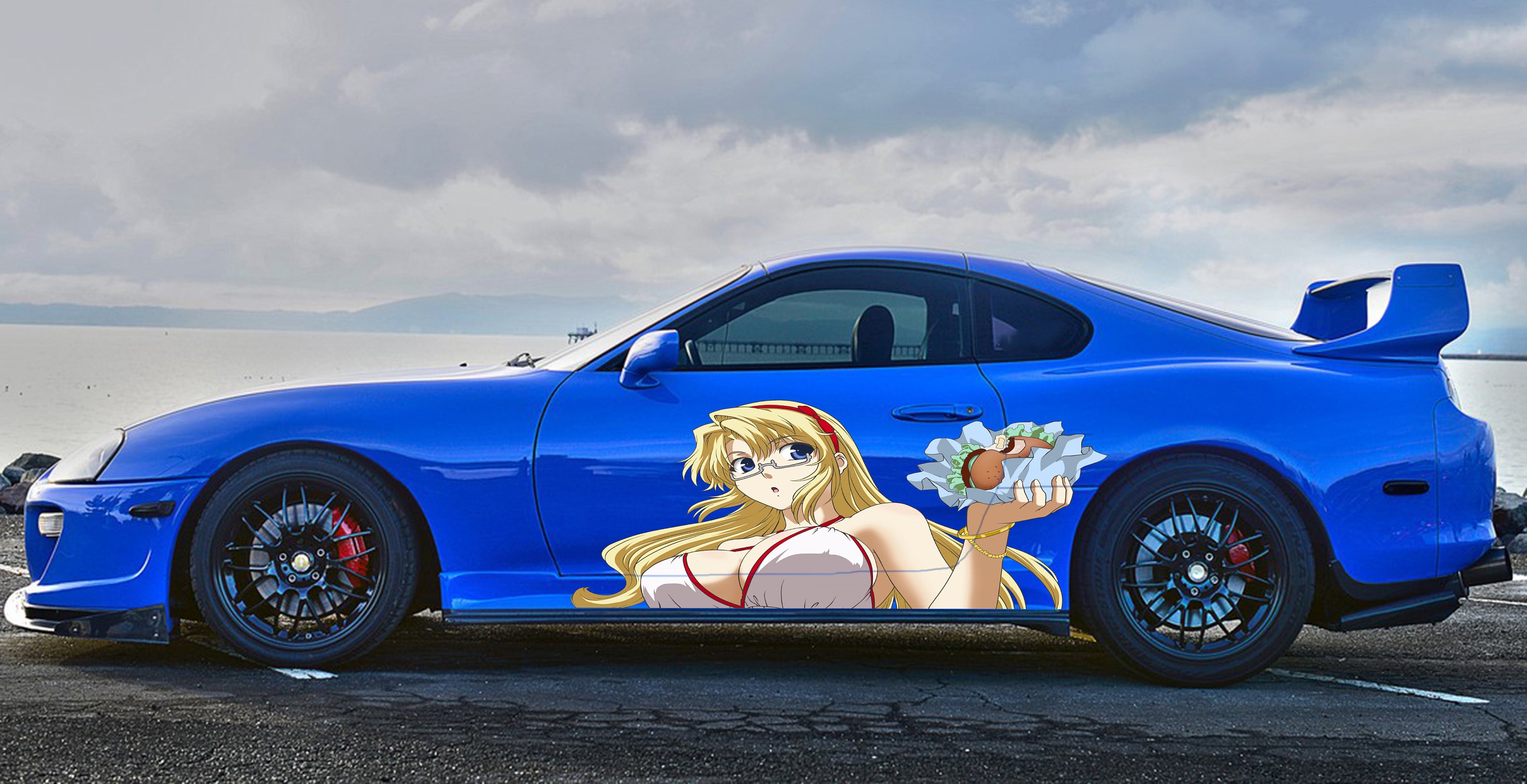 Sexy Anime Girl Car Sticker Anime Car Vinyl Decal Anime Car Etsy