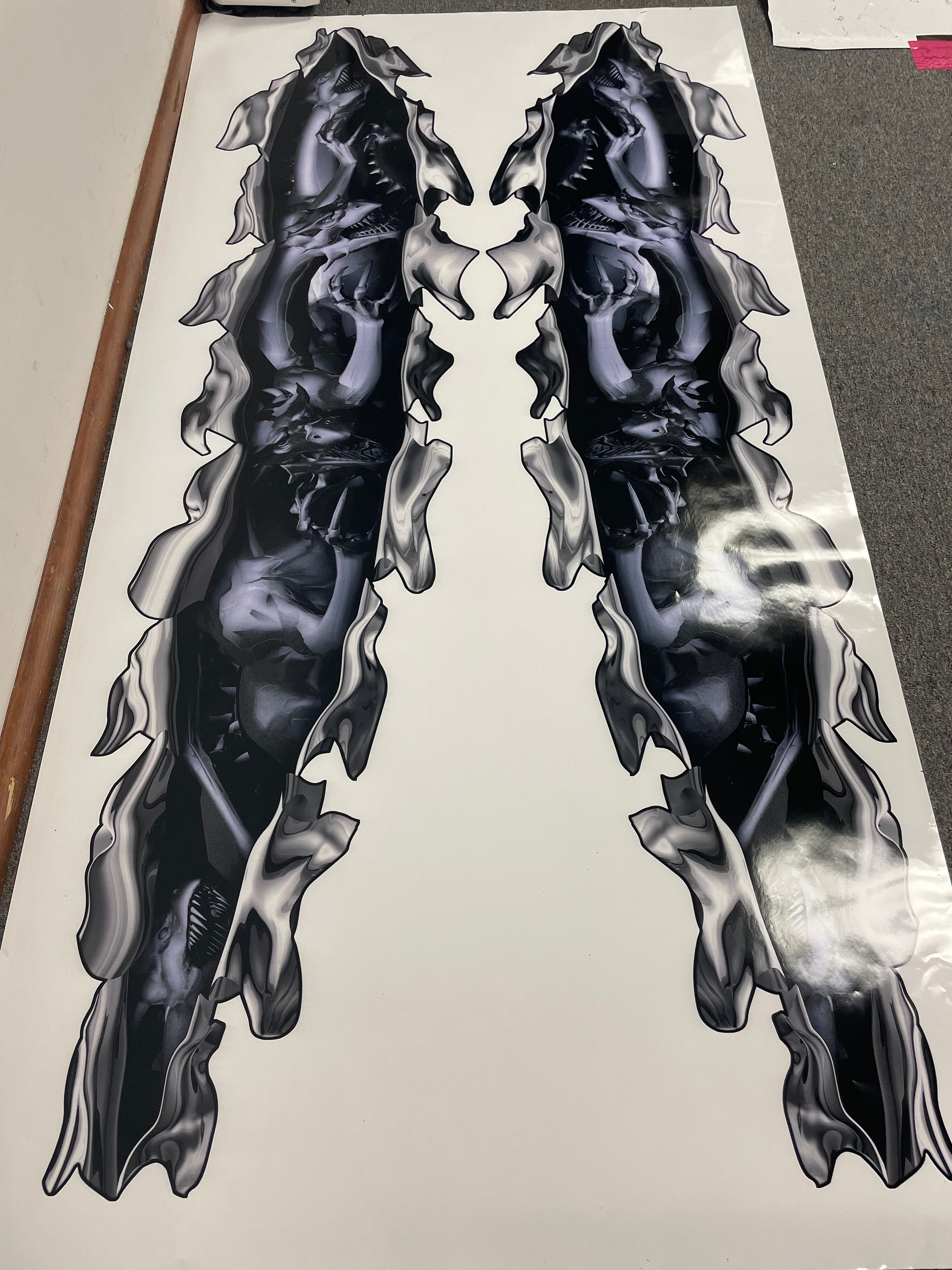 Dragons Decals Full Color Car Side Graphics Vinyl Sticker Dragon Wrap ...