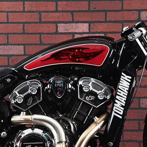 Skull Ripped Metal Motorcycle Decor, Dirt Bike Wrap, Sport Bike Cruiser ...