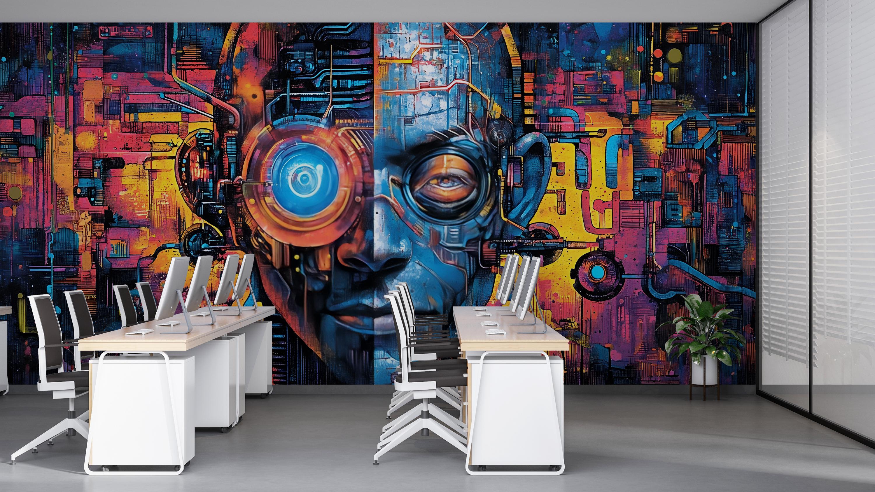 Cyberpunk 3D Wallpaper / Gaming Wallpaper / IT Office Cyberpunk ...