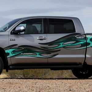3D Tribal Truck Vinyl Side Graphics, Tribal Truck Side Full Color Vinyl ...