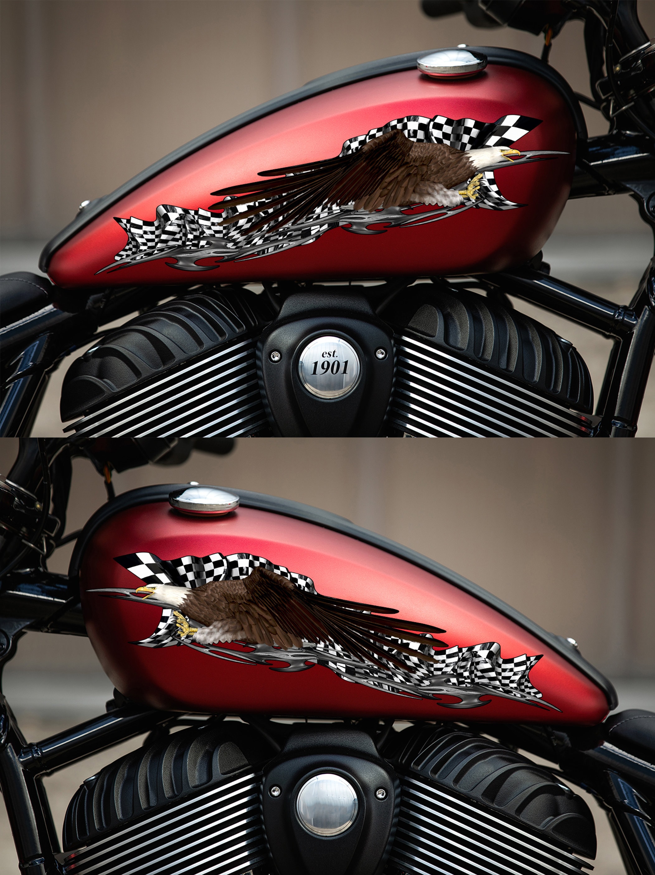 USA Racing Stickers and Decals US Eagle Ripped Metal - Etsy