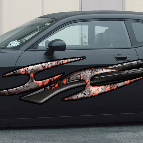 3D Tribal Racing Stripes Vinyl Decal, Tribal Car Graphics, 3D Tribal ...
