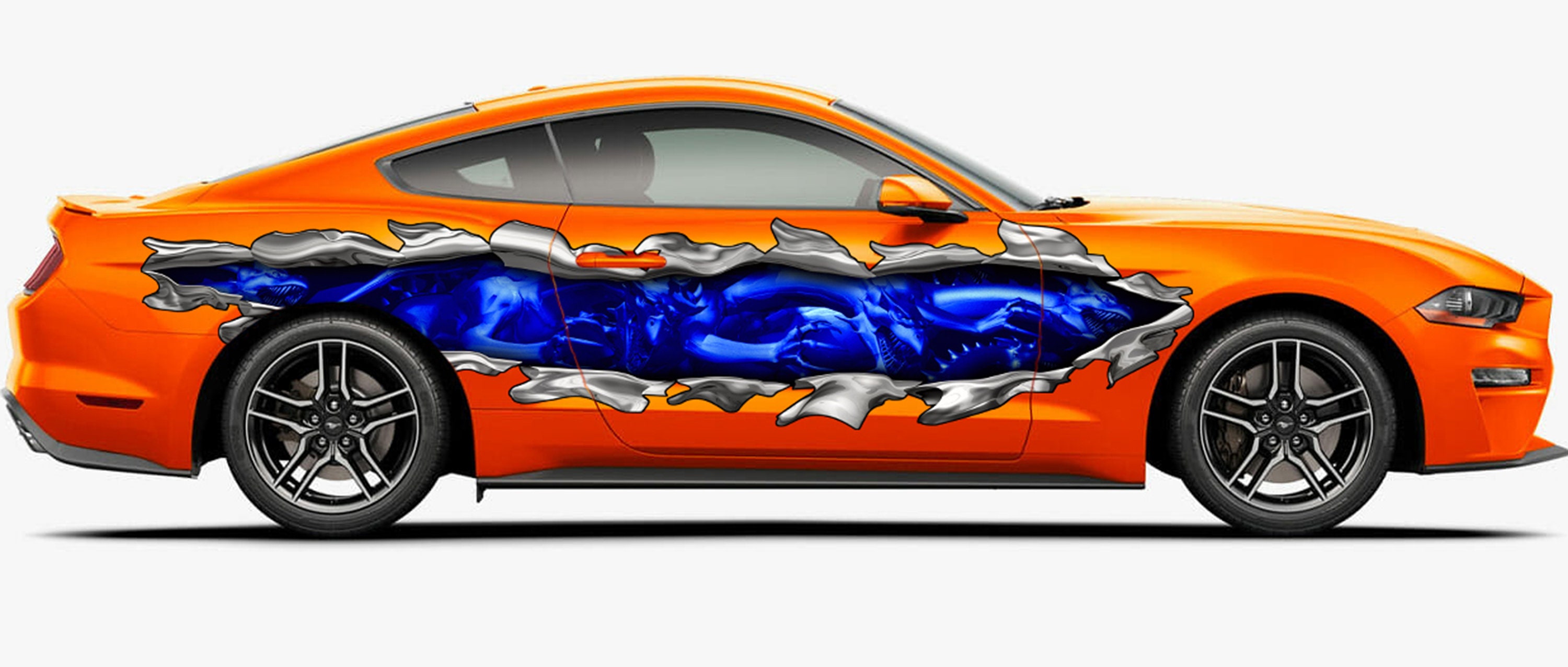 3D Dragons Decal Full Color Car Side Graphics Vinyl Sticker | Etsy