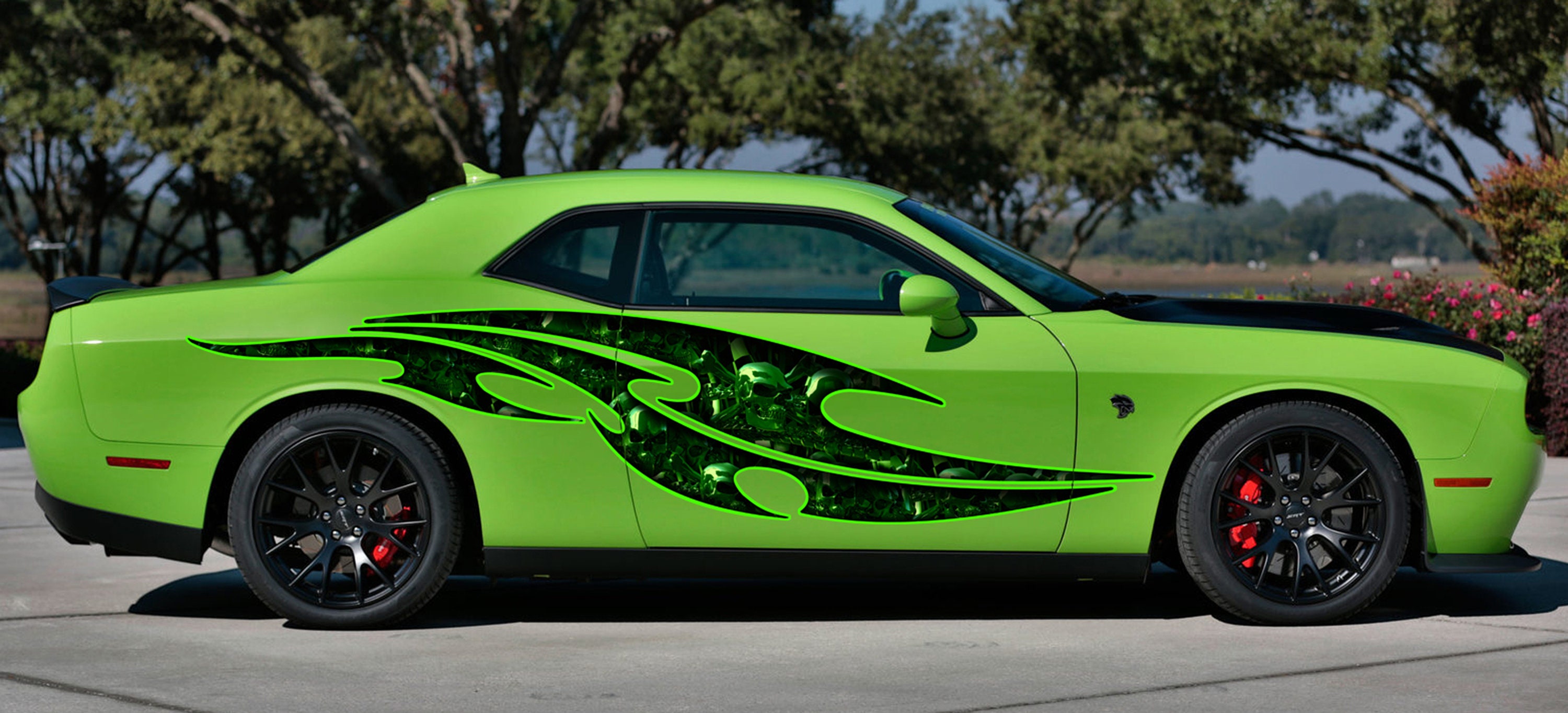 3D Car Graphic Skull Decal Car Wrap Ripped Metal Full Color - Etsy