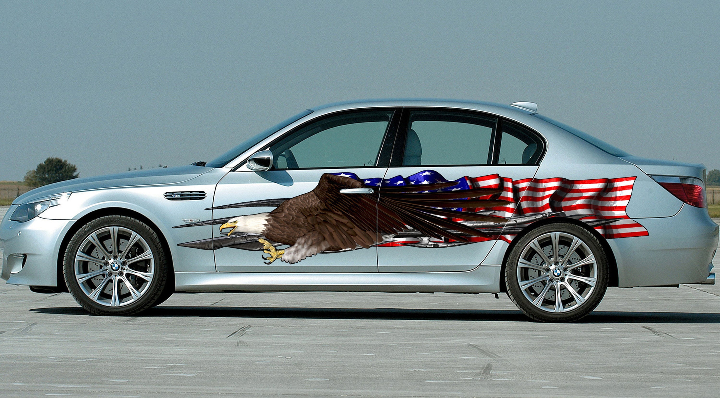 American Flag Decal Full Color Car Side Graphics Vinyl Sticker - Etsy