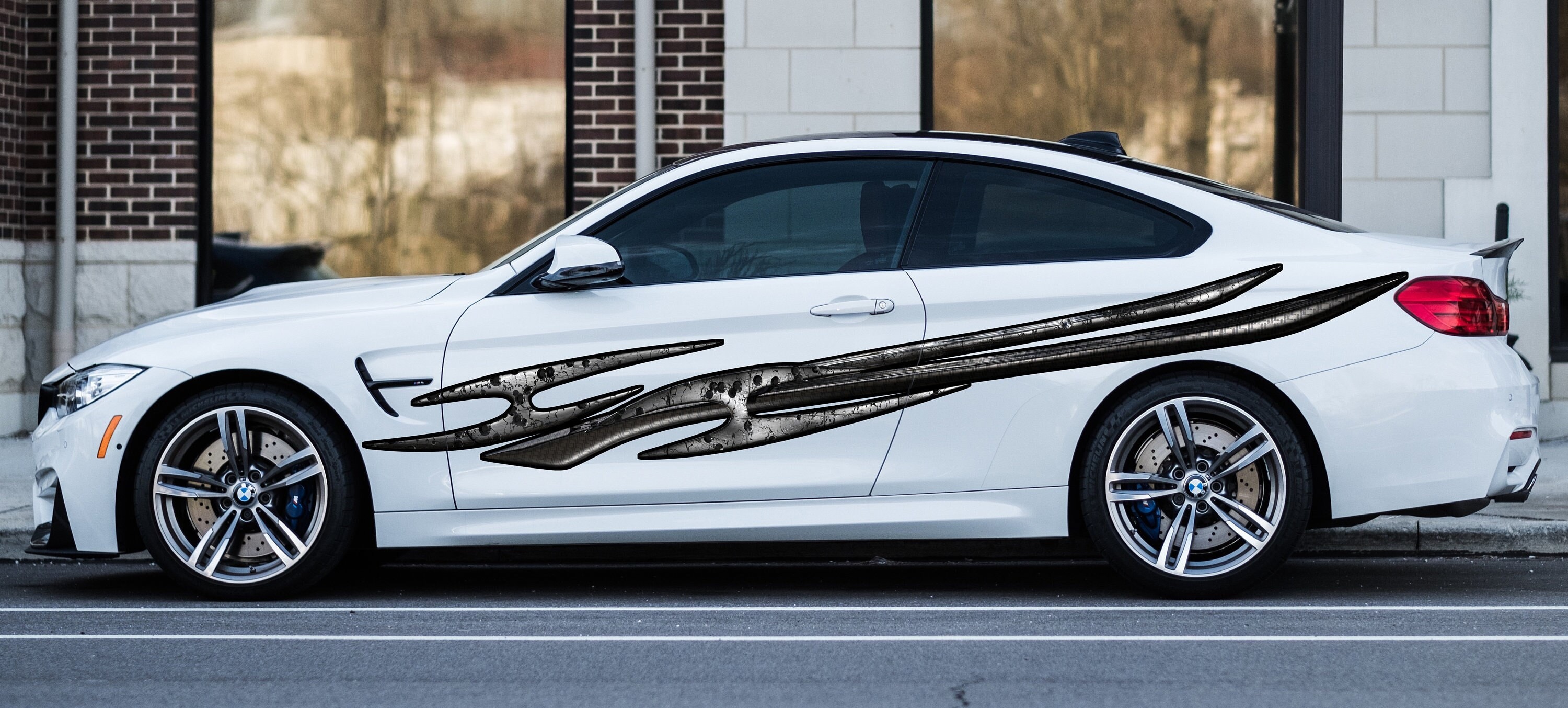 Tribal Racing Stripes Car Vinyl Decal Tribal Full Color Car - Etsy