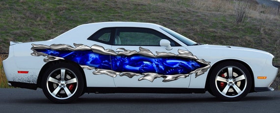 3D Dragons Decal Full Color Car Side Graphics Vinyl Sticker | Etsy