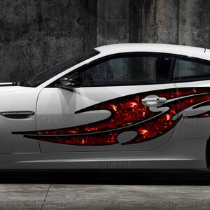 Ripped Metal Full Color Car Decor Ripped Metal Color Vinyl Design Skull ...