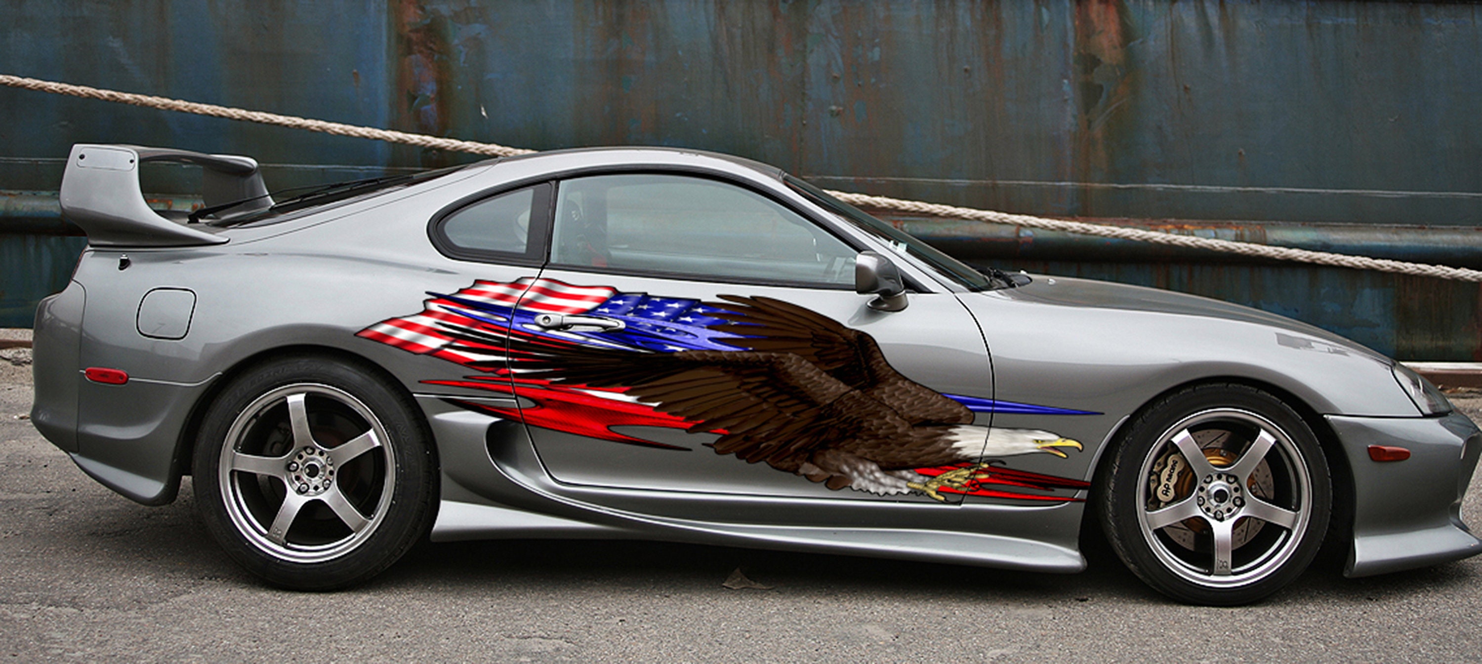 American Flag Decal Full Color Car Side Graphics Vinyl Sticker - Etsy