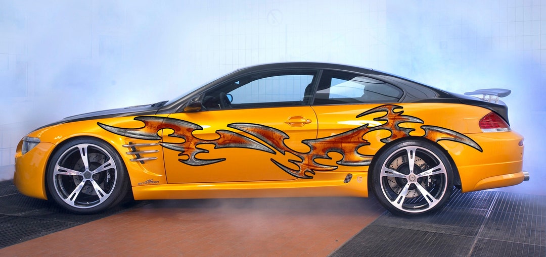 3D Tribal Car Wrap, Tribal Car Decal, 3D Tribal Car Sticker, 3D Tribal ...