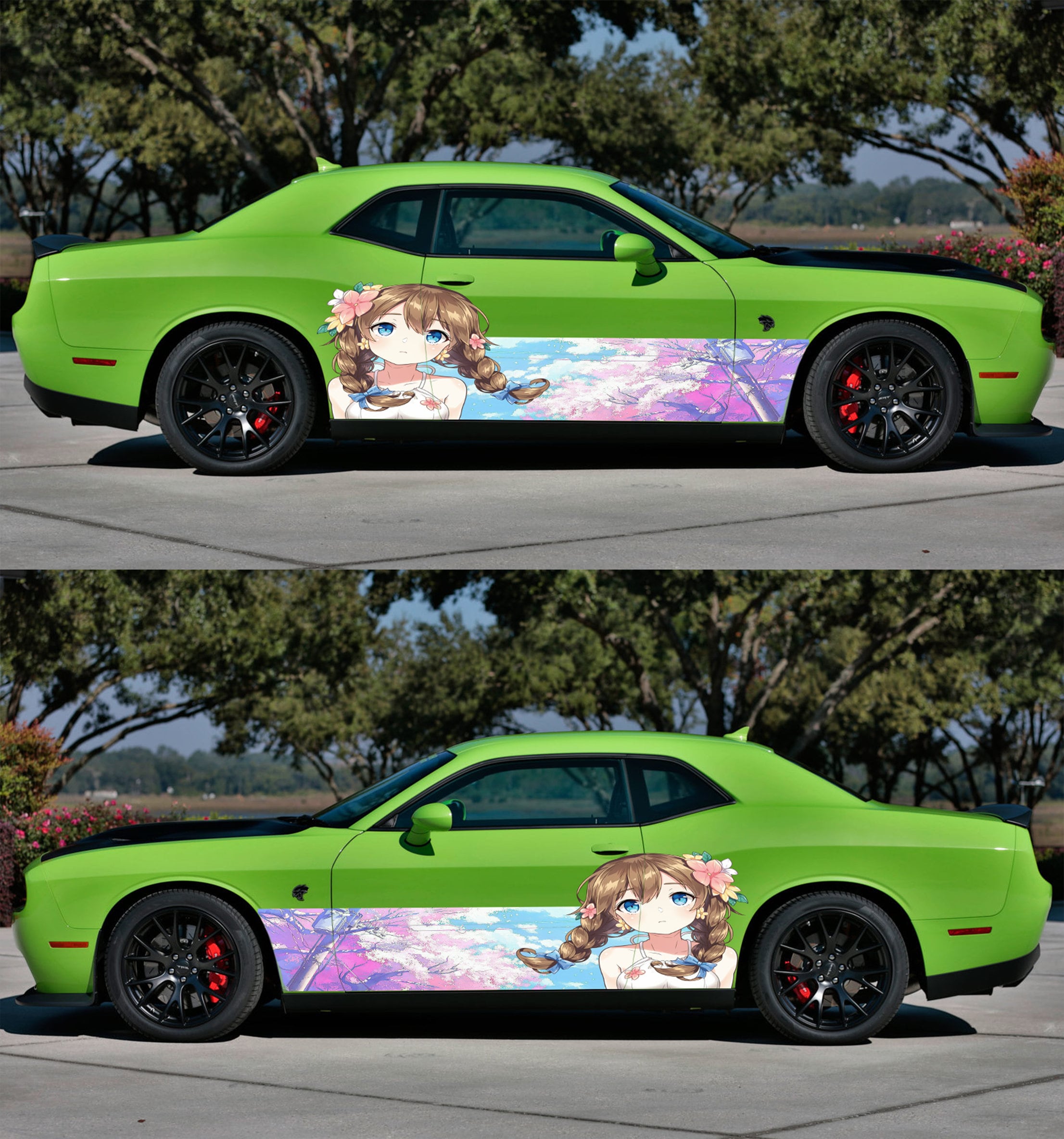 Anime Car Wrap Side Anime Stickers Manga Theme Side Car | Etsy