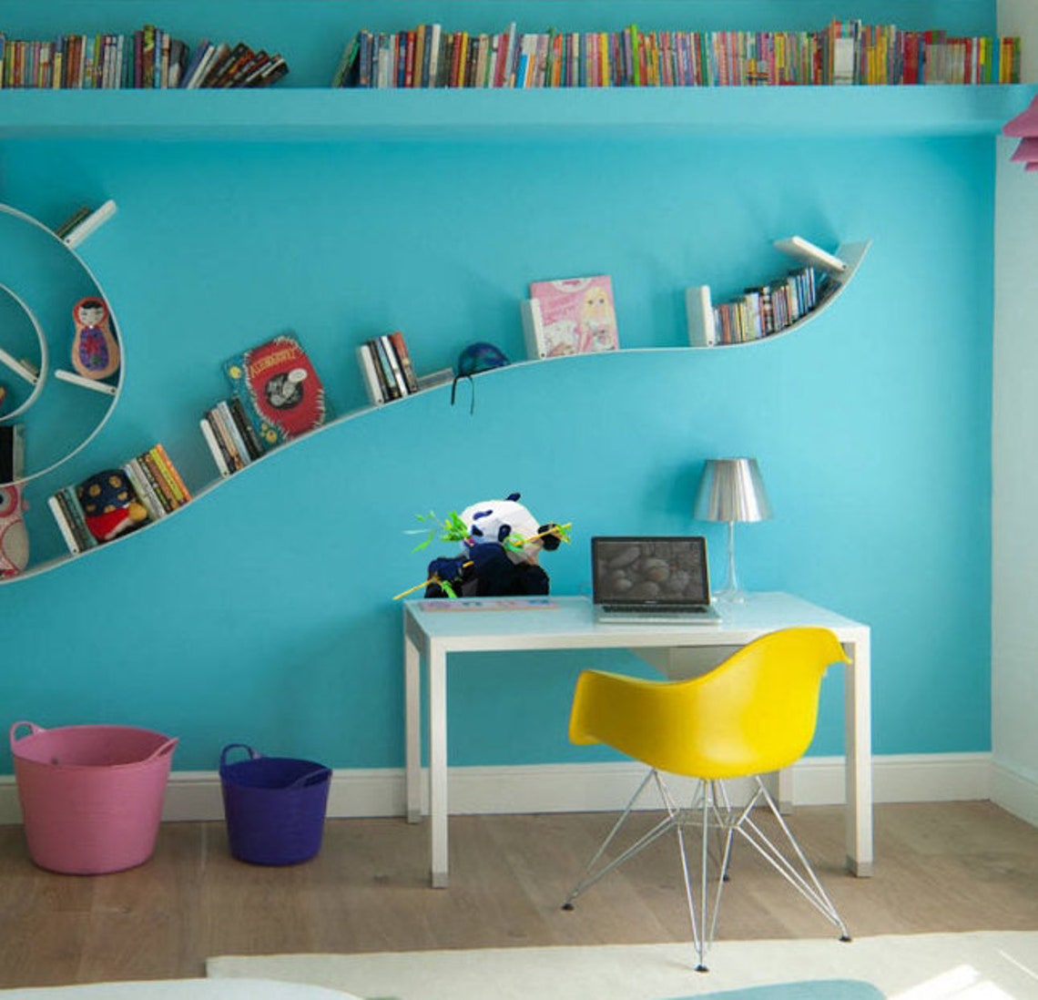 Panda Animal Polygonal Wall Decal, Panda Polygon Sticker, Modern Wall ...