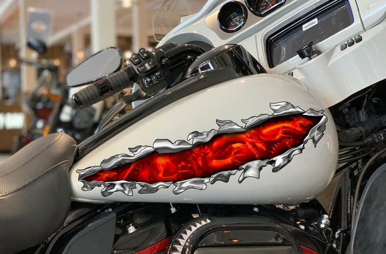Red Dragon Motorcycle Stickers Dirt Bike Wrap Flames Dragons - Etsy