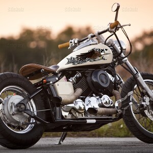 USA Racing Stickers and Decals, US Eagle Ripped Metal Motorcycle Vinyl ...