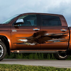 Bald Eagle Street Racing Graphic Decal, 3D Tribal Car Wrap, Patriotic ...