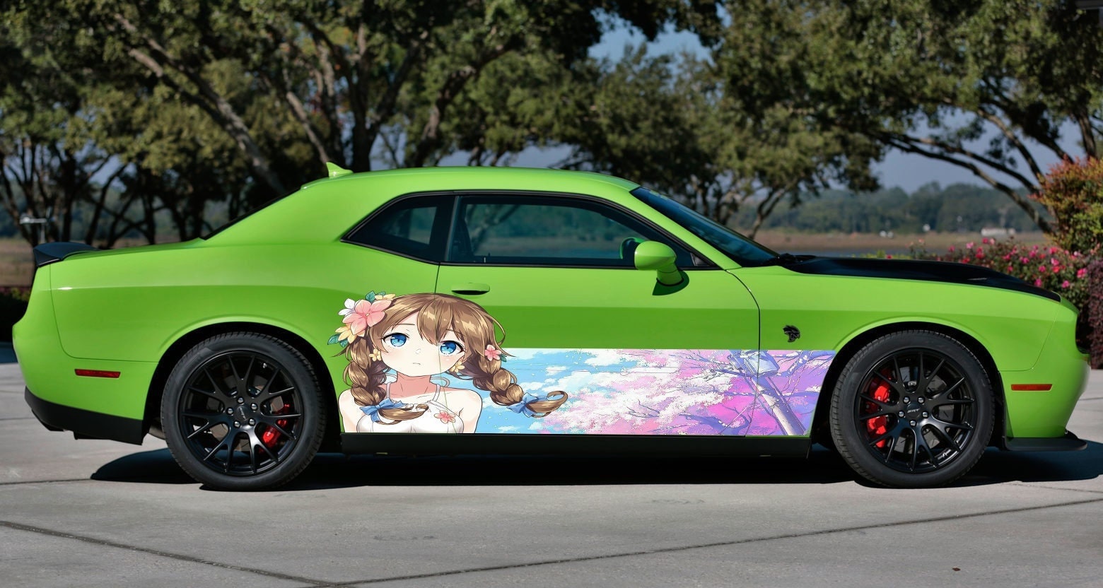 Anime Car Wrap Side, Anime Stickers, Manga Theme Side Car Wrap, One ...