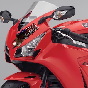 USA Racing Stickers and Decals, US Eagle Ripped Metal Motorcycle Vinyl ...