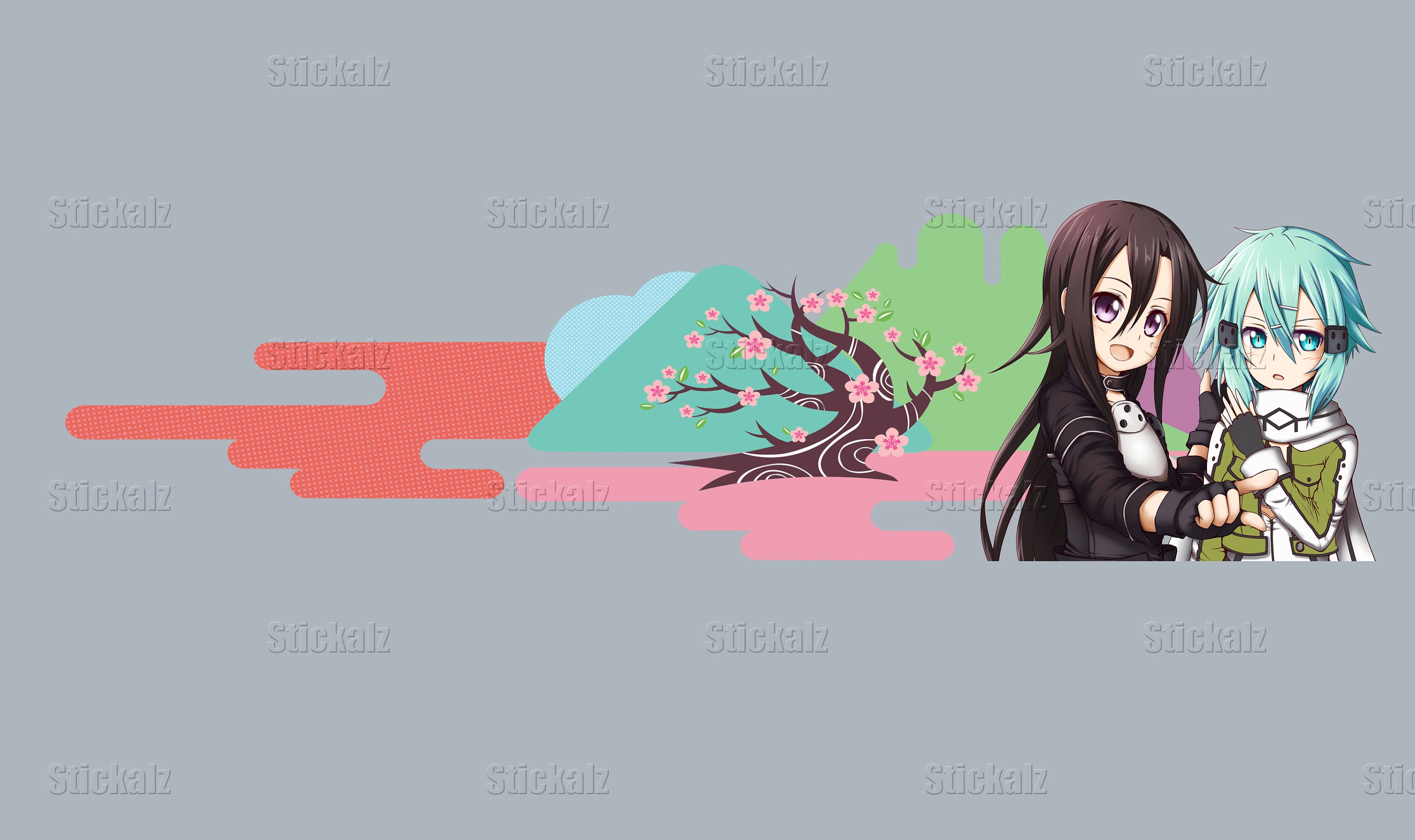 Anime Girls Sticker Sakura Cherry Blossom Livery Japanese - Etsy