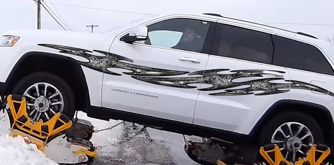 Tribal Weapon Racing Stripes, Sword Full Color Car Side Graphics ...