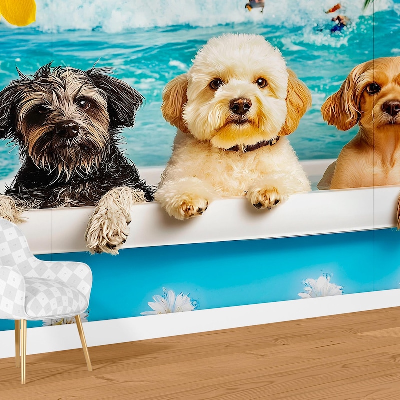 Dog Wall Mural - Etsy