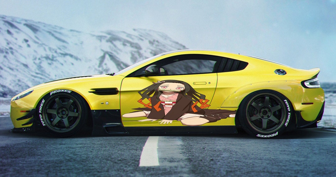 Anime Girl Car Wrap, Anime Car Vinyl Decal, Anime Girl Car Sticker ...