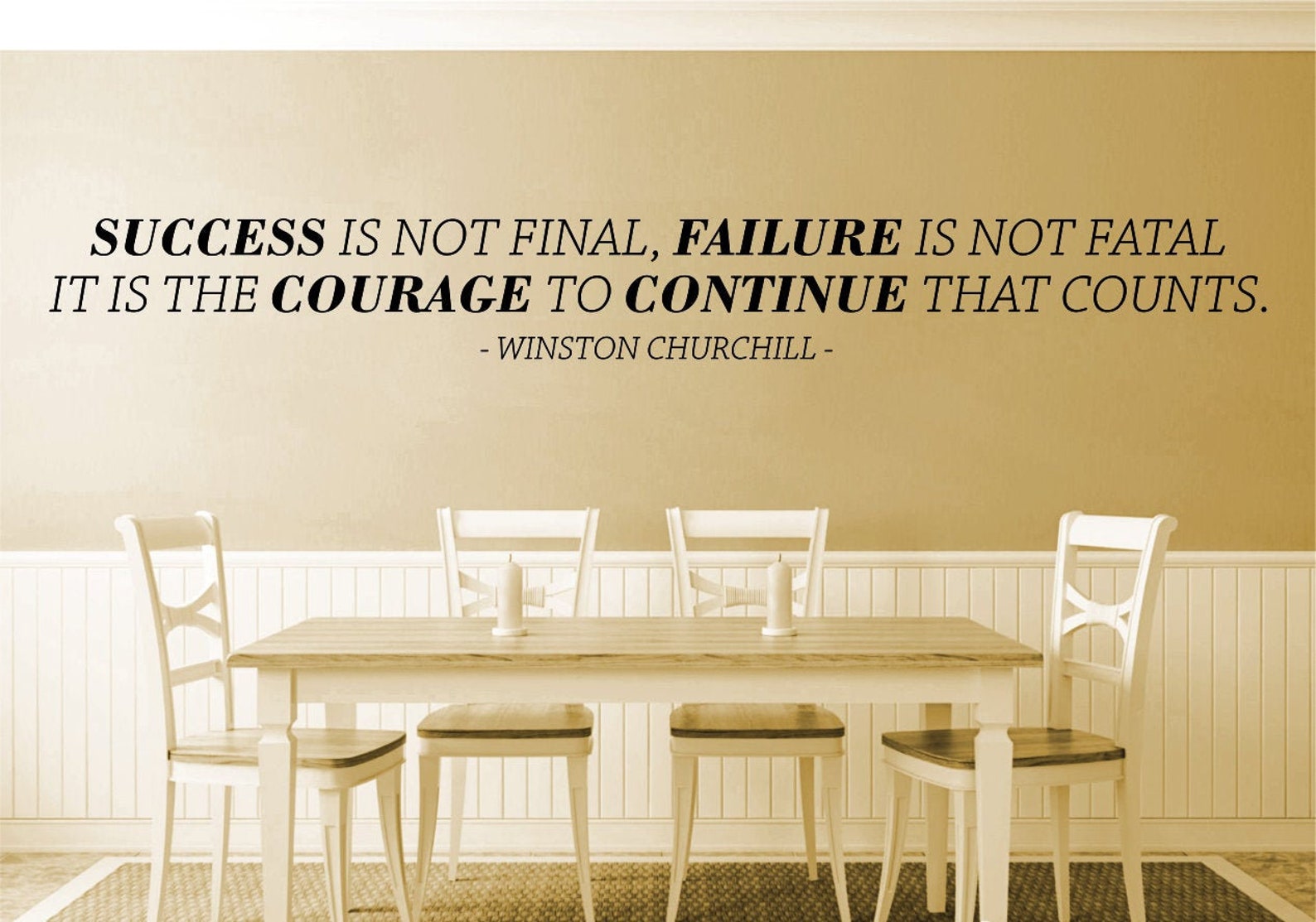 Success Is Not Final Failure Is Not Fatal Winston Churchill | Etsy