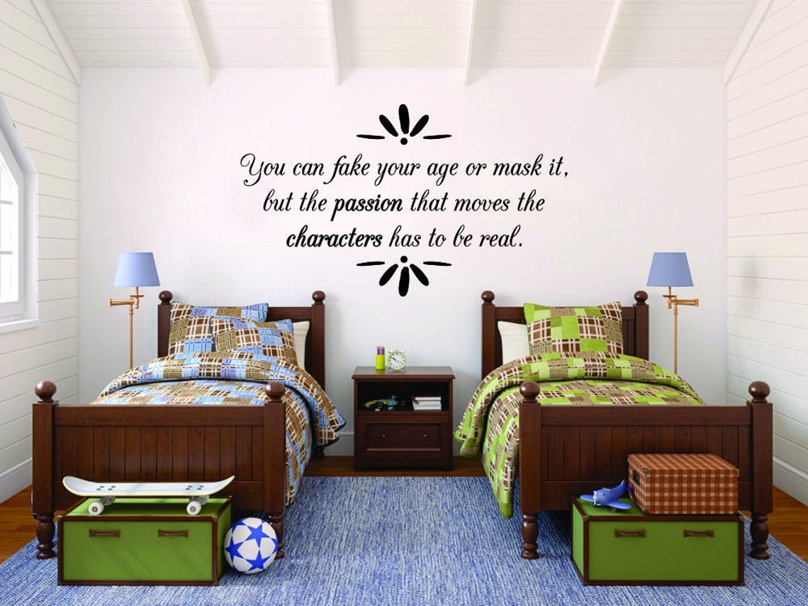 You Can Fake Your Age Vinyl Decal Wall Sticker Decor Quote - Etsy