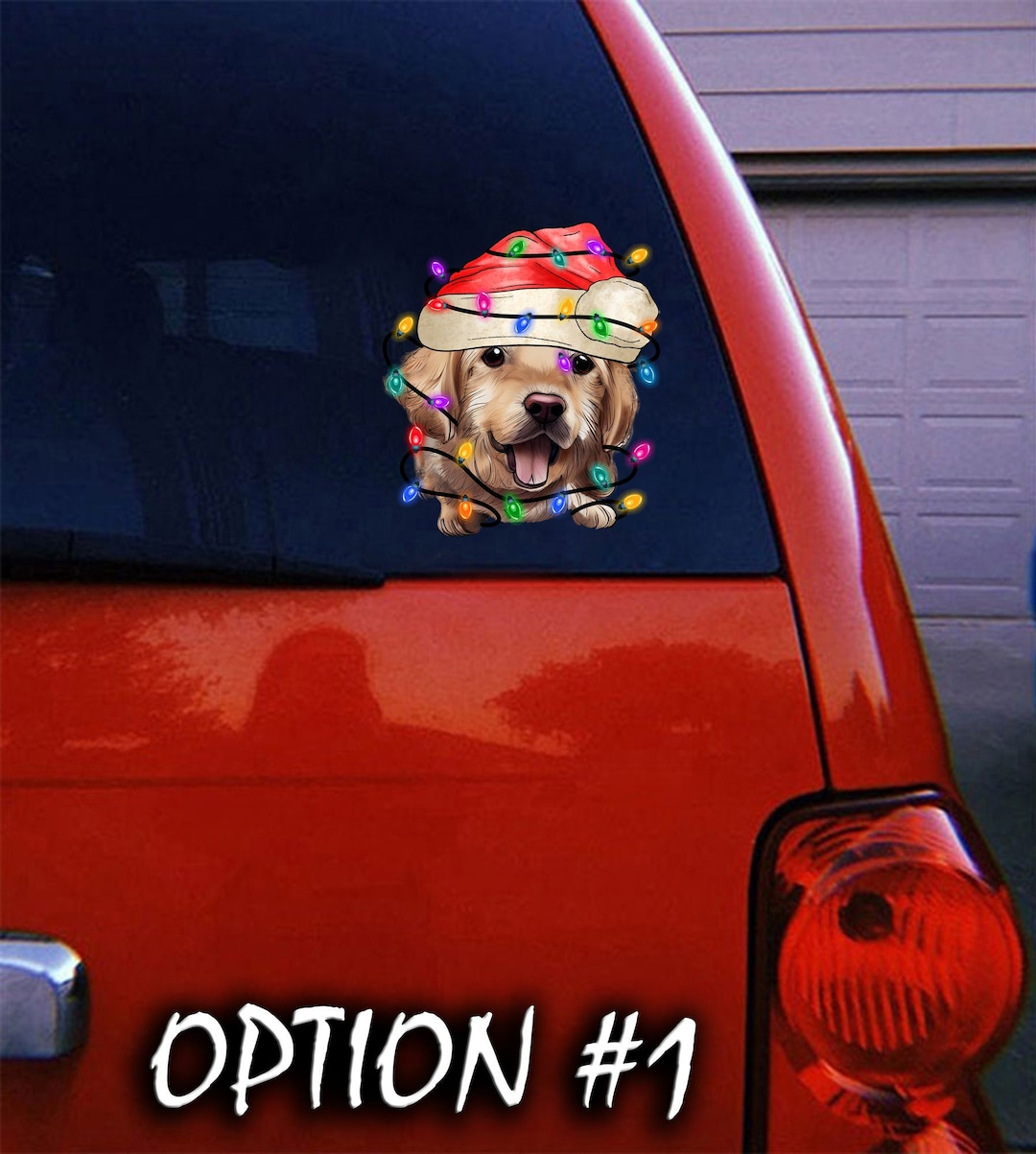 Dog Bumper Sticker Funny Dog Car Decal Holiday Car Decor - Etsy
