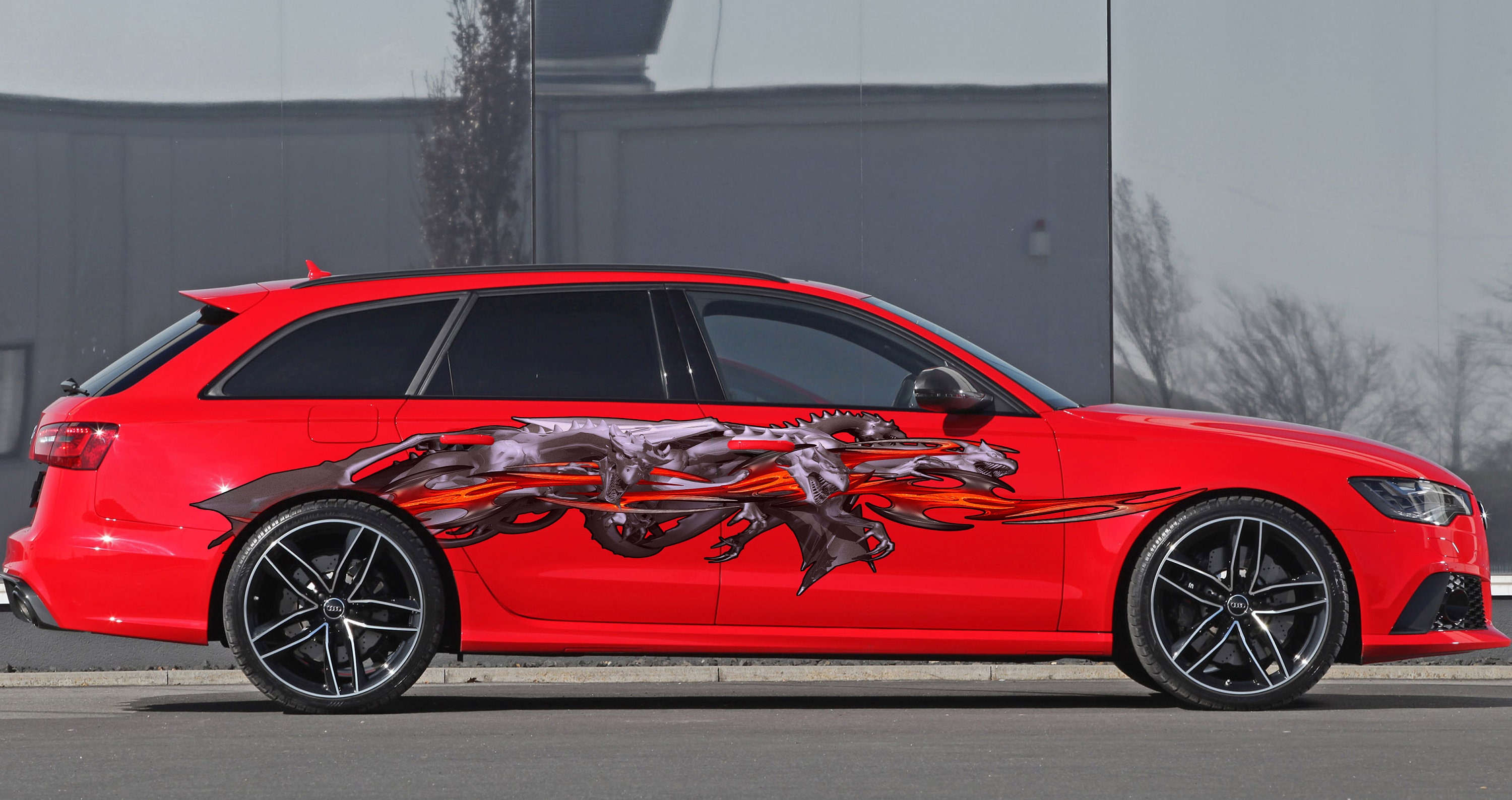 Dragons 3D Car Wrap Lizard Full Color Vinyl Design Dragon - Etsy