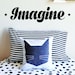 Imagine Bold Inspiring Vinyl Decal Wall Sticker Décor Quote ...