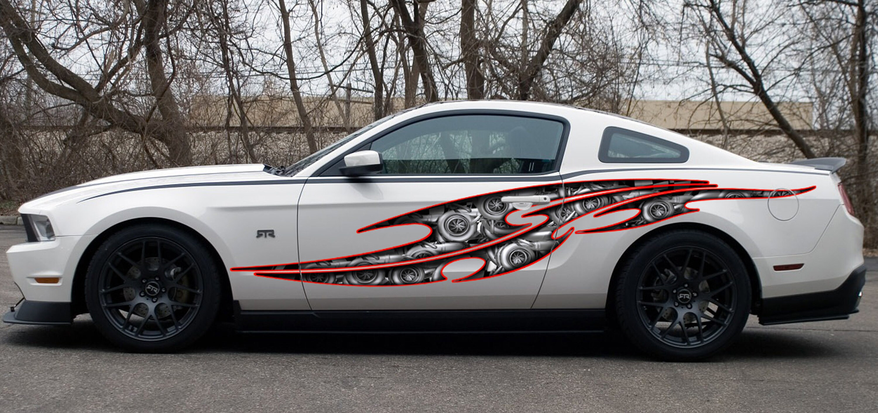 Ripped Metal Turbo Street Racing Graphic Car Vinyl Full Color - Etsy